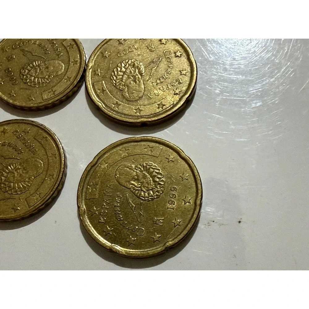 Design | Spain Euro Cent Coin Lot 1999205 Miguel De Cervantes 10c 20c 5 ...